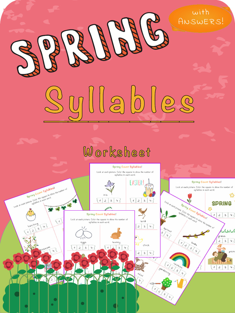 Spring Syllable Cards | PDF