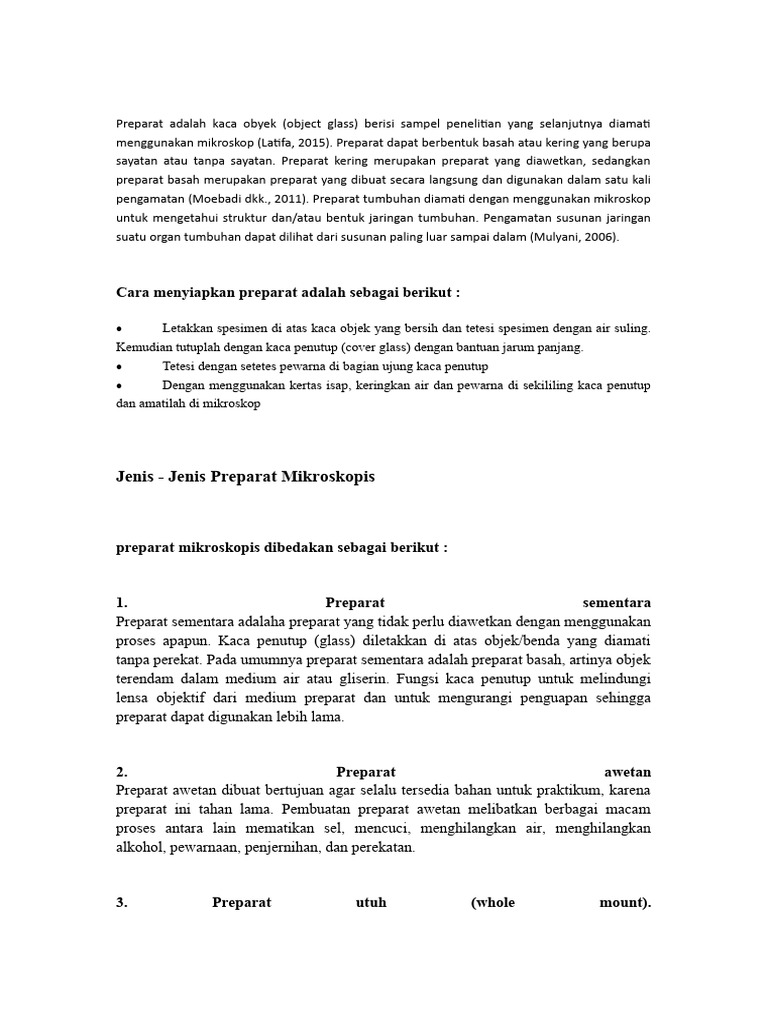 Preparat Adalah | PDF