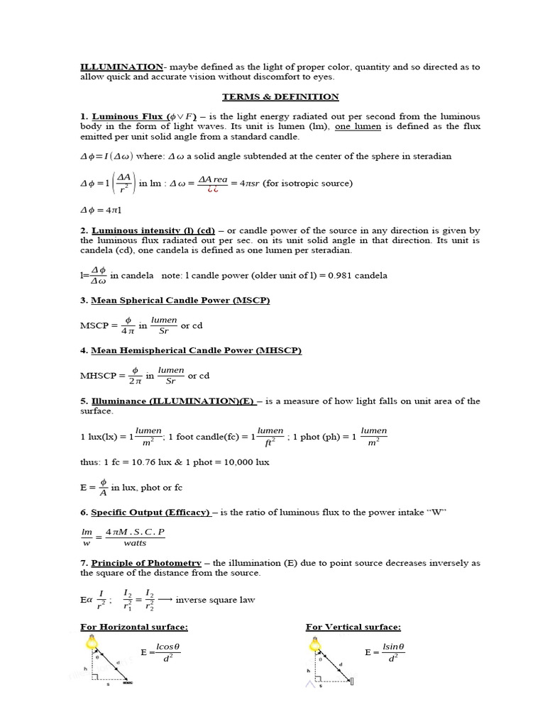 ILLUMINATION | PDF | Incandescent Light Bulb | Lighting