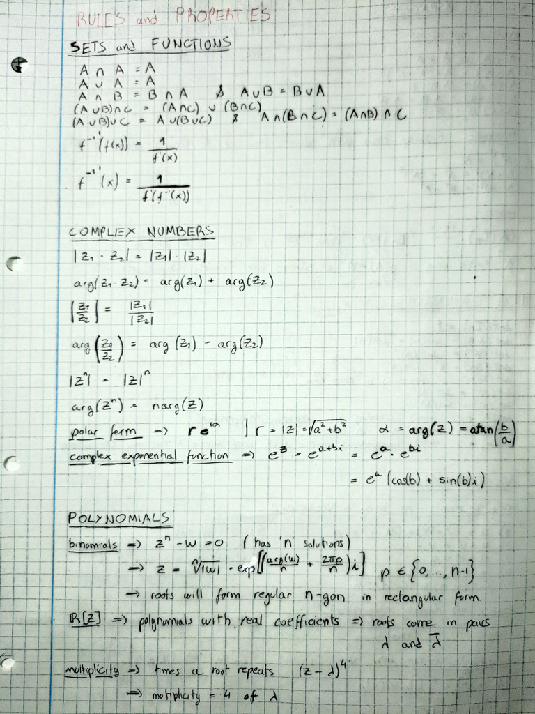 Math 1a Notes | PDF | Physics | Group Theory Math 1a Notes | PDF | Physics | Group Theory