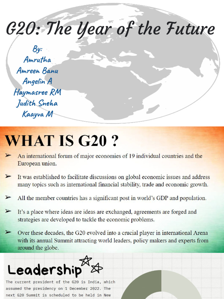All About G20 | PDF | Sustainability | Economies