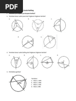Soal Lingkaran (Busur, Juring, Tembereng) | PDF