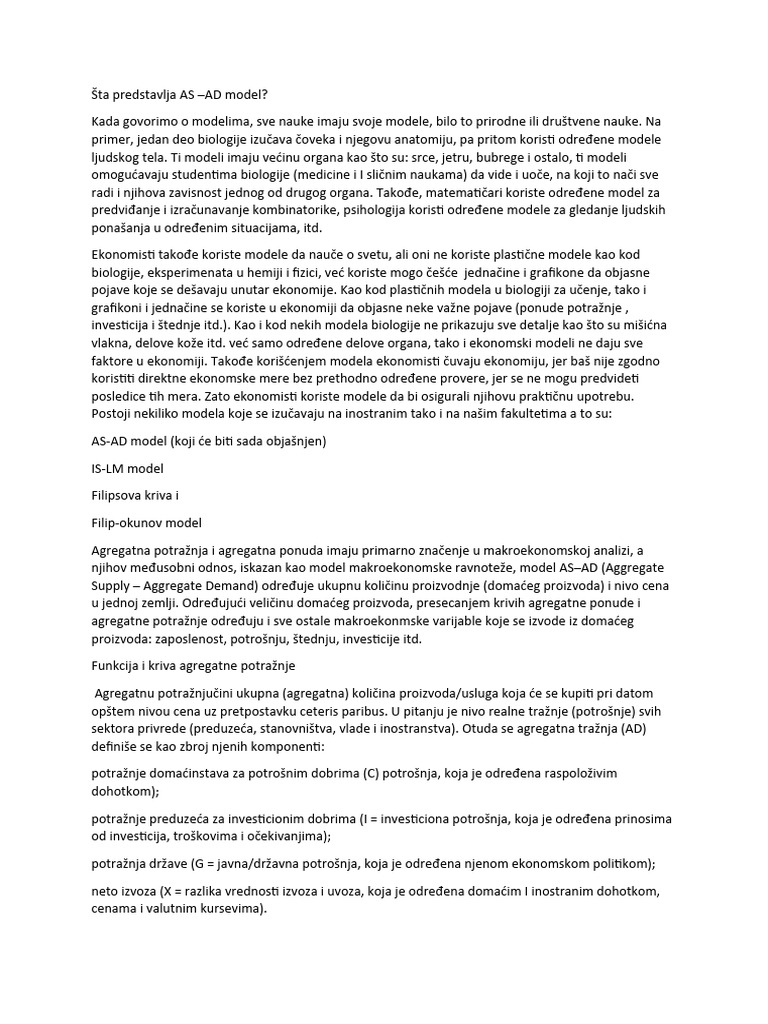 Šta Predstavlja AD - AS Kriva | PDF