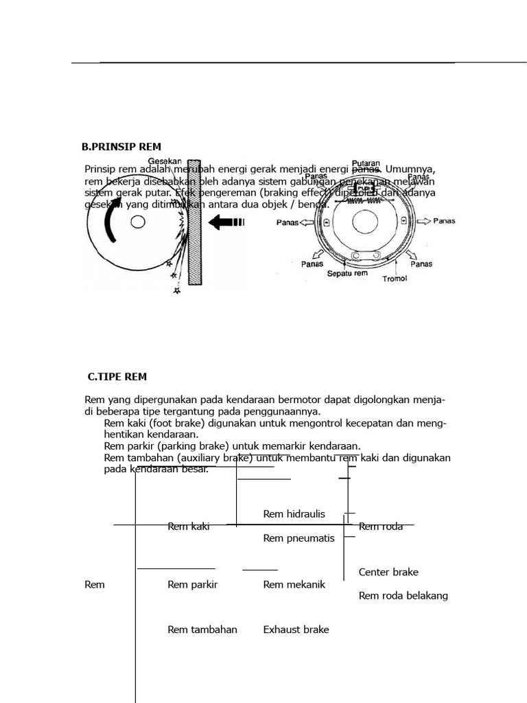 Modul Sistem Rem Asli | PDF