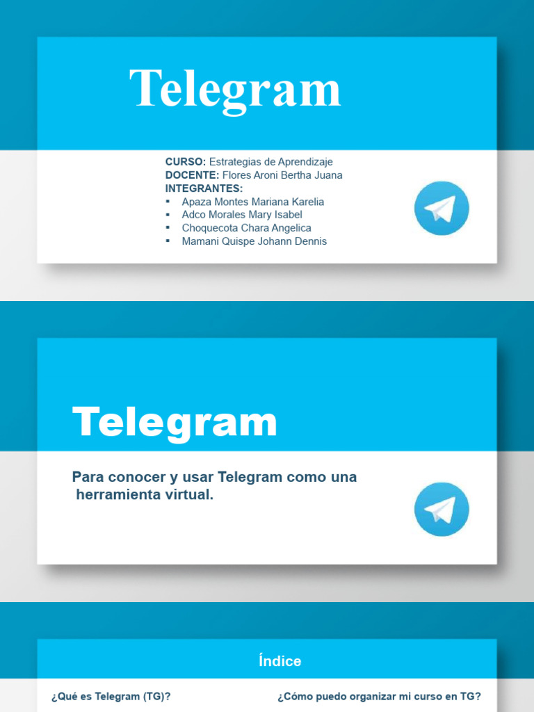 Telegram | PDF | Chat en linea | Tecnología digital