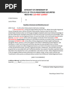 1-Declaration of Status | PDF | Private Law | Common Law