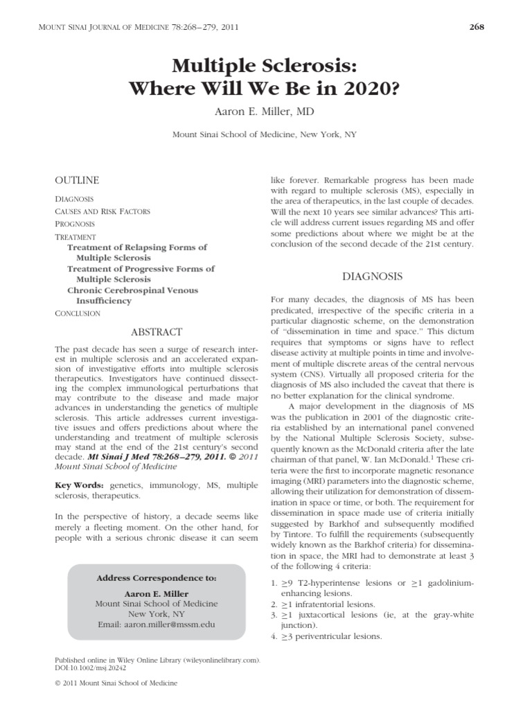 MSJ 20242 | PDF | Multiple Sclerosis | Vitamin D