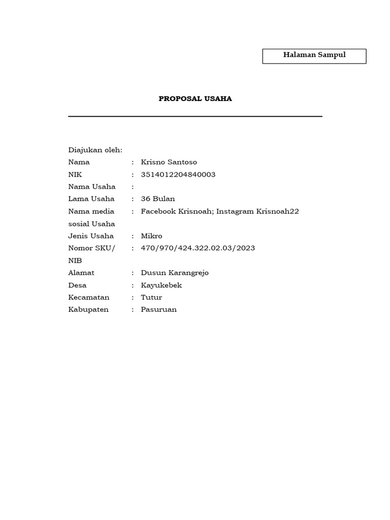 Krisno Proposal Penggemukkan Kambing Berkelanjutan | PDF