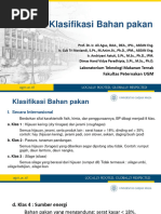 Klasifikasi Bahan Pakan | PDF | Teknologi & Rekayasa
