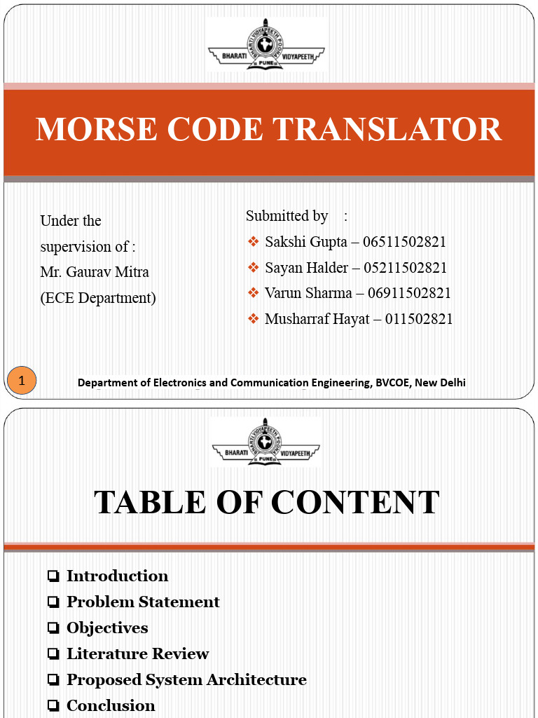 Morse_Code_Translator | PDF | Communication | Telecommunications