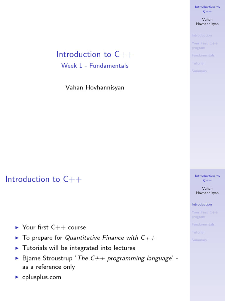 CPP Week 1 | PDF | Integer (Computer Science) | C++ CPP Week 1 | PDF | Integer (Computer Science) | C++