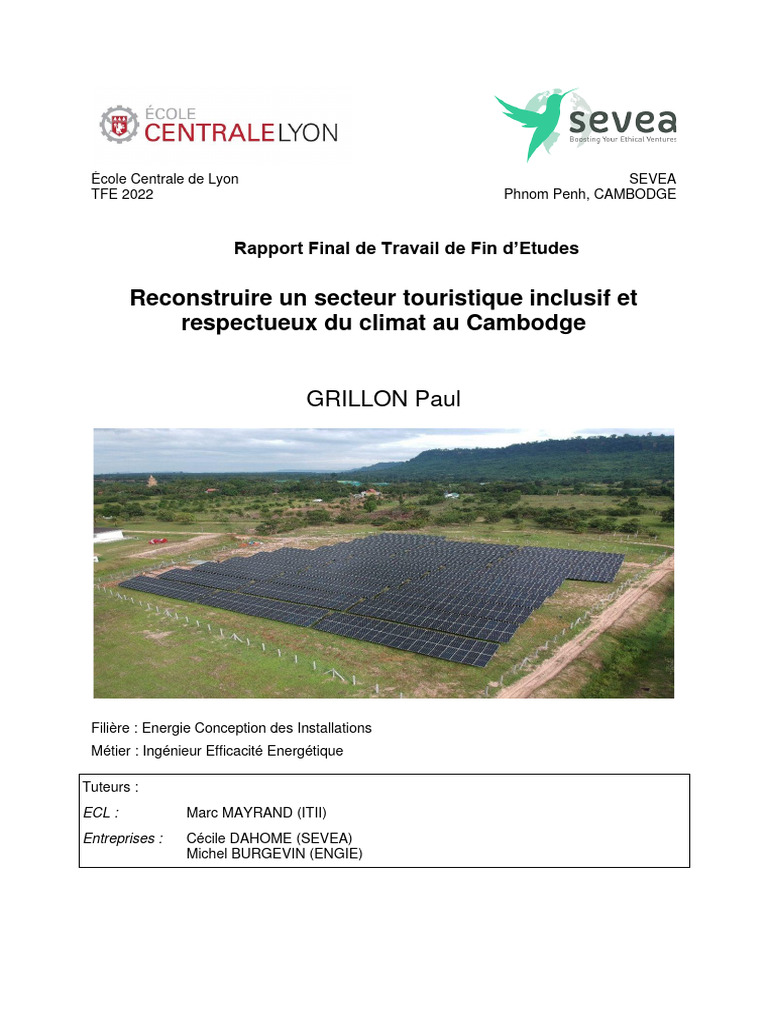 Rapport Tfe v1 - Paul Grillon | PDF