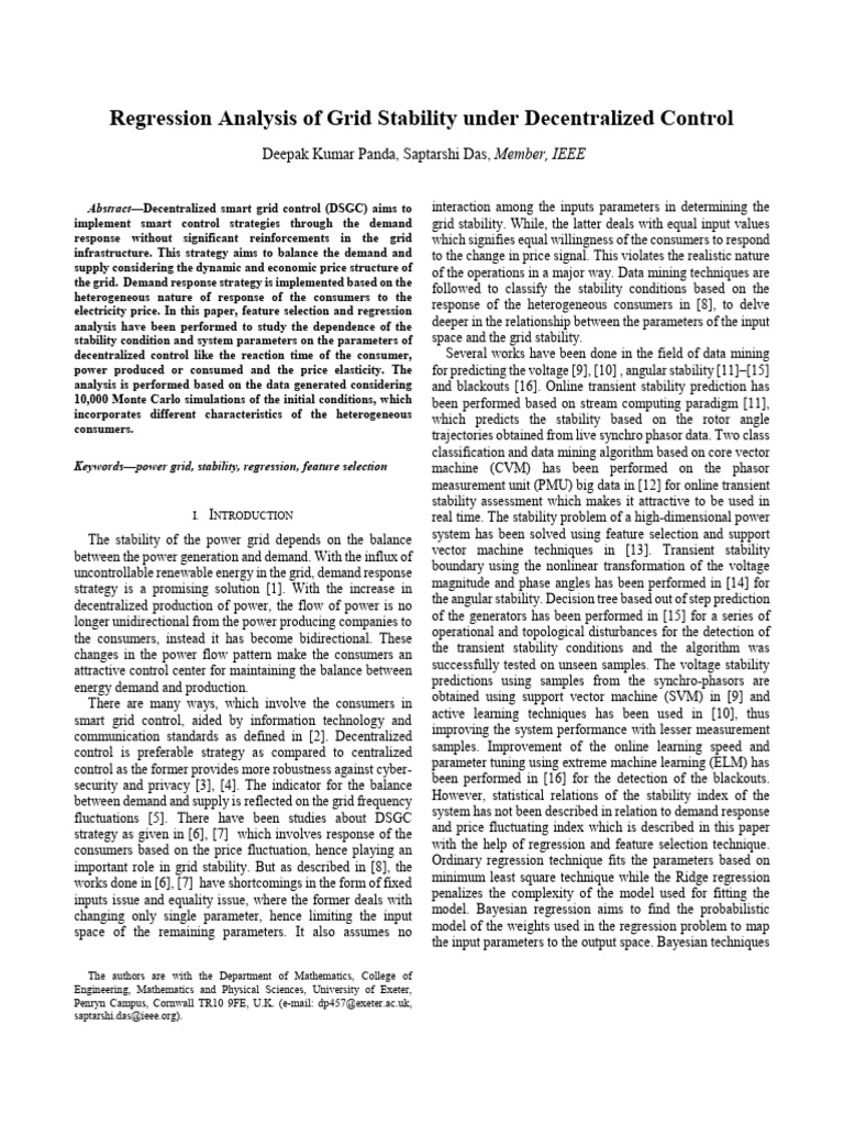 Panda 2019 | PDF | Regression Analysis | Errors And Residuals