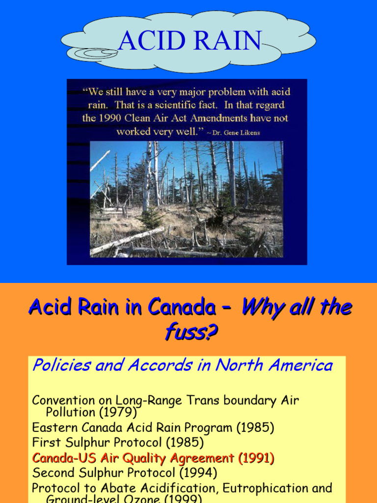 Acid Rain Secondary School PowerPoint Presentation | PDF | Sulfur ...