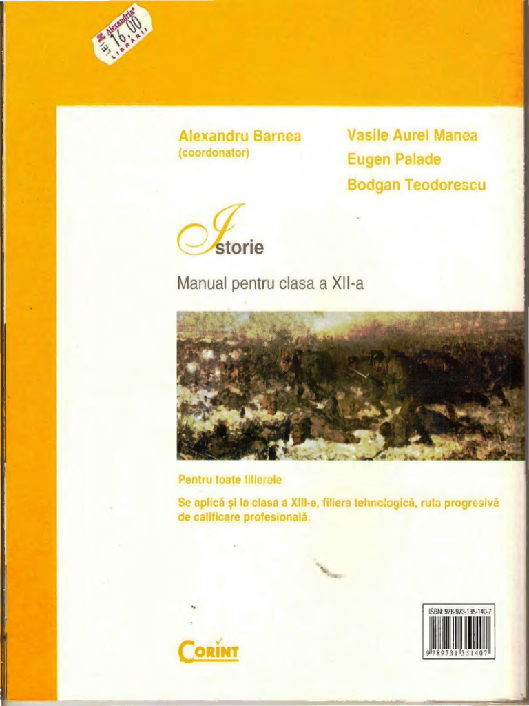 Al. Bernea, Manual-Istorie-cl-12, Ed. Corint | PDF