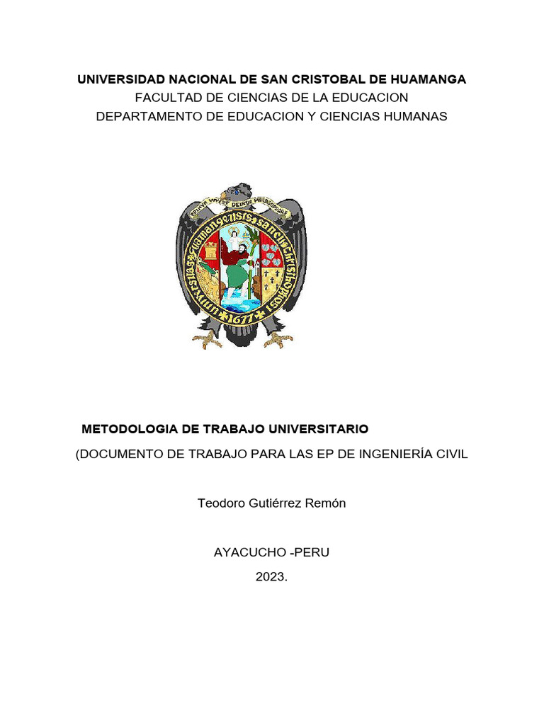 Met - Trab. Univ. MD-181 Ing - Civil. | PDF | Conocimiento | Science