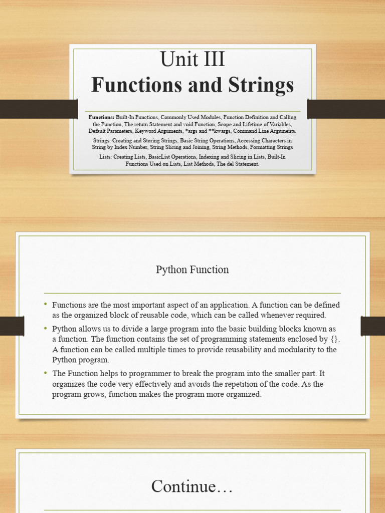 Unit III | PDF | Boolean Data Type | Parameter (Computer Programming) Unit III | PDF | Boolean Data Type | Parameter (Computer Programming)