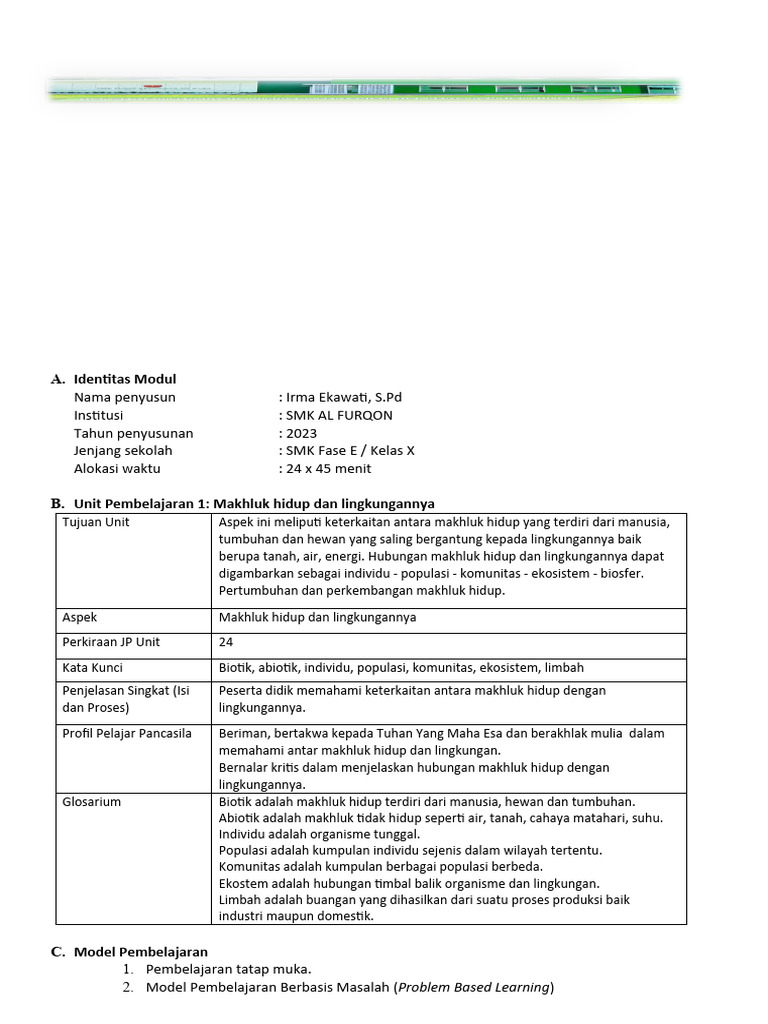 Modul Ajar MHL | PDF