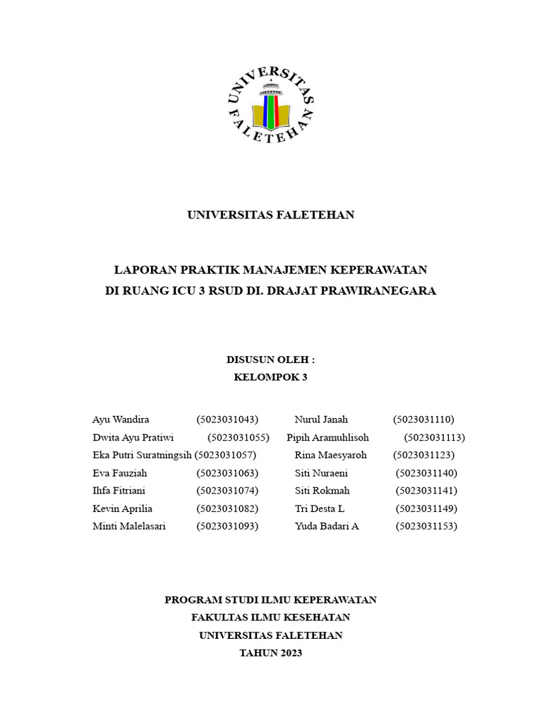 Lanjutan Laporan Mankep Icu 3 | PDF
