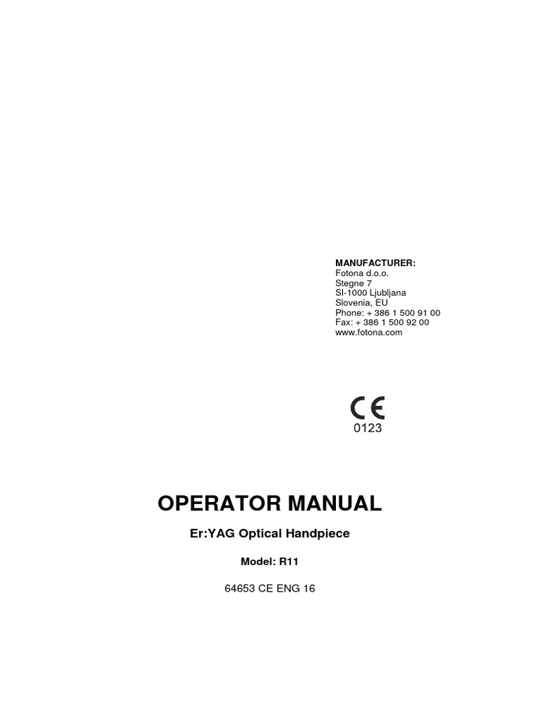 Om R11 Ce Eng 16 Pdf Sterilization Microbiology