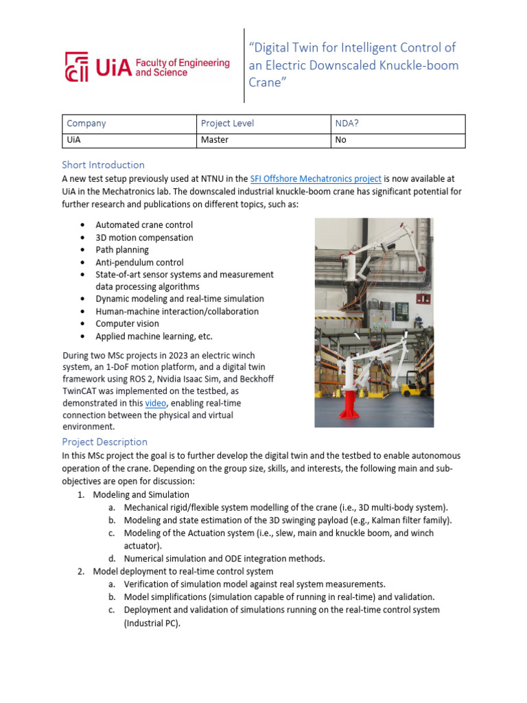 Knuckle Boom Crane MSC S24 | PDF | Simulation | Computer Simulation