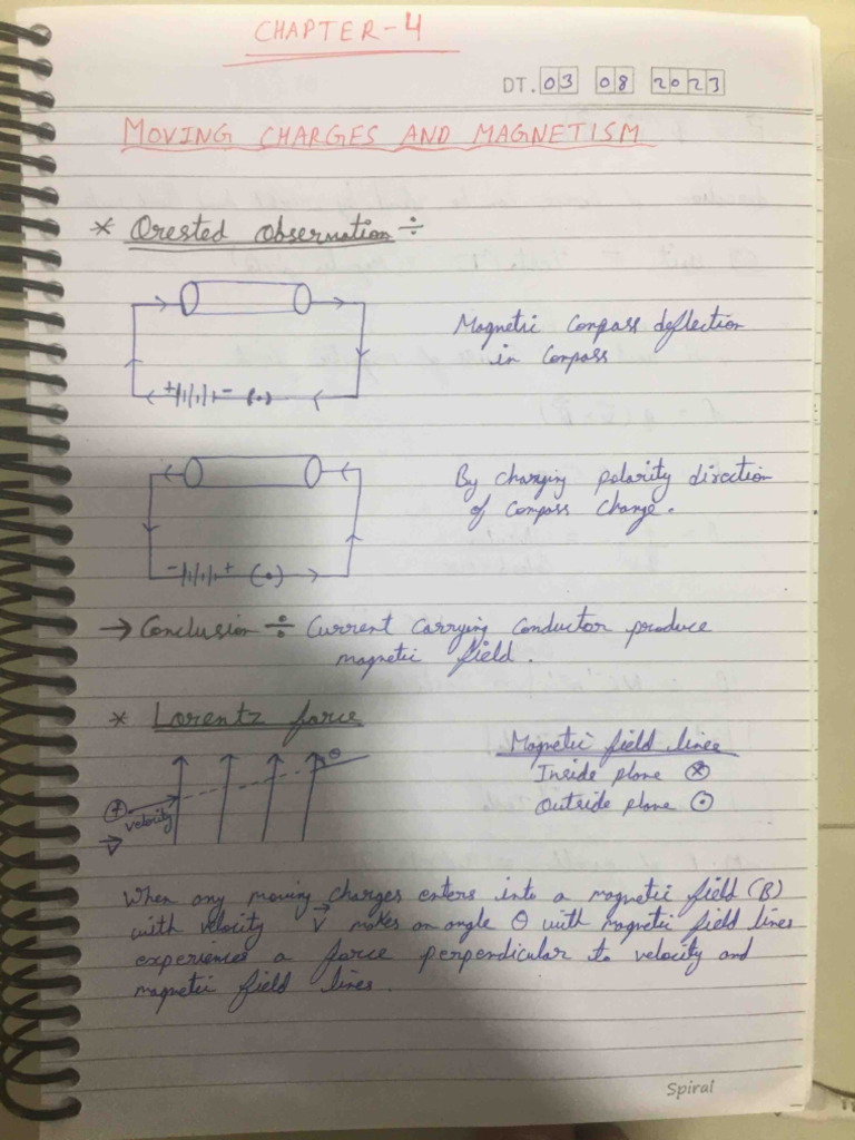 Moving Charges and Magnetism | PDF
