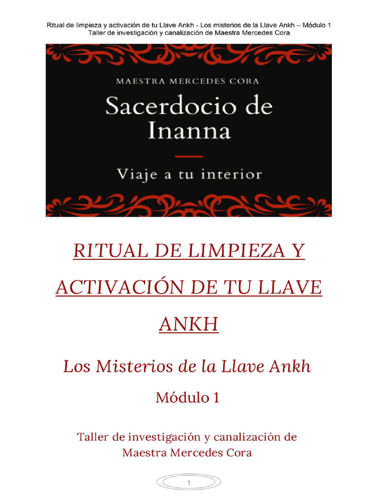 Limpieza y Activacion Del Ankh | PDF Limpieza y Activacion Del Ankh | PDF