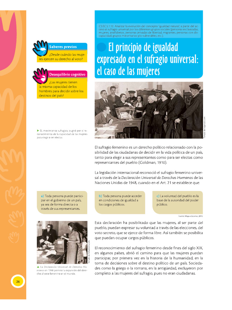 El Principio de Igualdad Expresado en El Sufragio Universal. El Caso de Las Mujeres | PDF