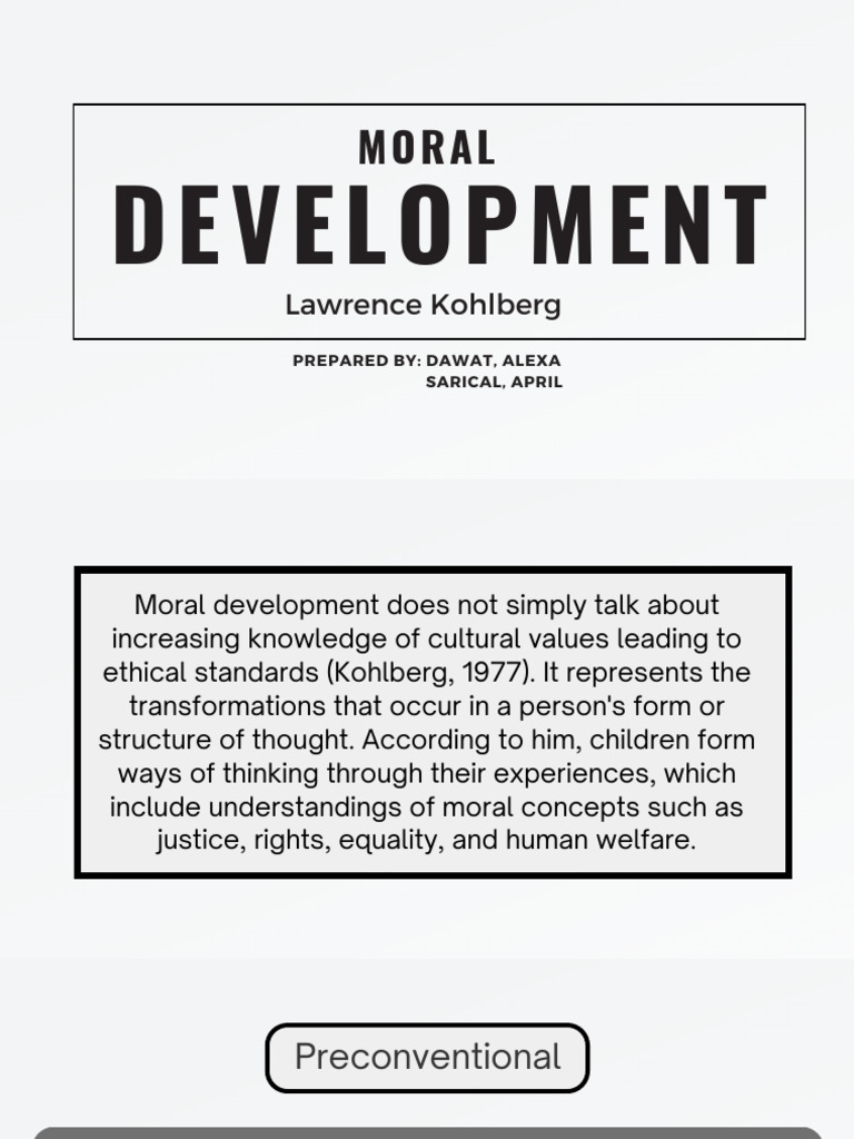 Moral Dev | PDF | Behavioural Sciences | Psychology