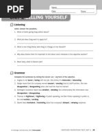 Ventures Level 4 Tests and Answer Key | PDF | Adolescence