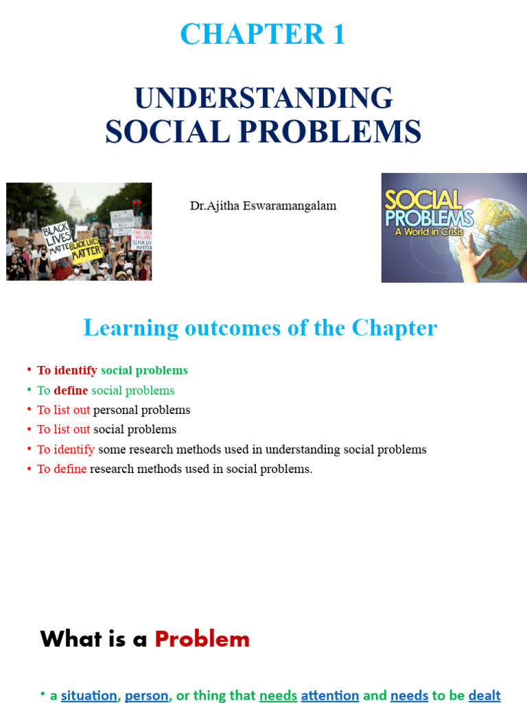 Chapter 1 -Social Problems | PDF | Hypothesis | Substance Abuse