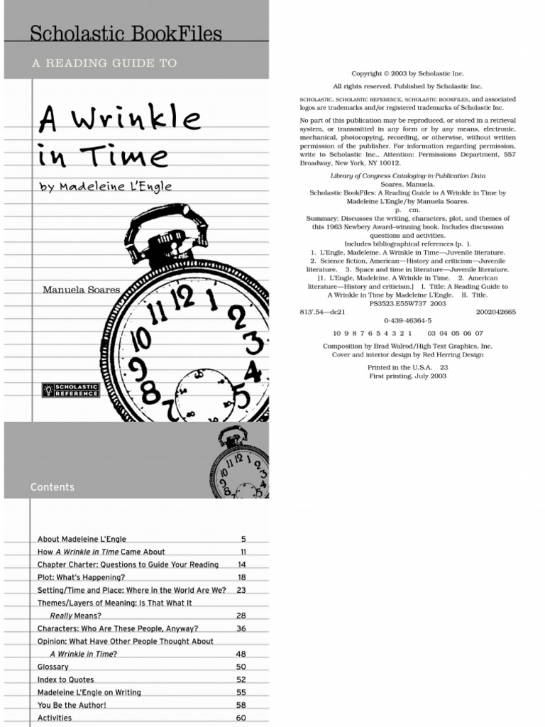 A Wrinkle in Time BookFiles Guide PDF | PDF