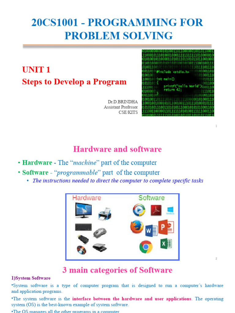 Unit1 2 | PDF | Programming | Computer Program