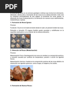 Esquema Mudo Ciclo de Las Rocas | PDF