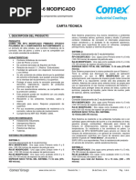 Carta Tecnica U-21 | PDF | Química | Materiales