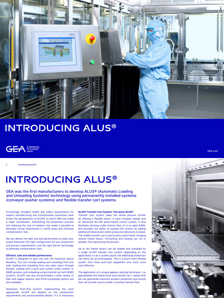 Alus Loading Unloading Freeze Dryer 312317 | PDF | Automation