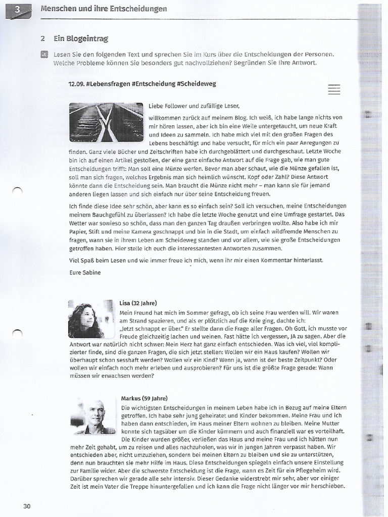 Buch Telc B2 Einfach Weiter S 30 31 | PDF