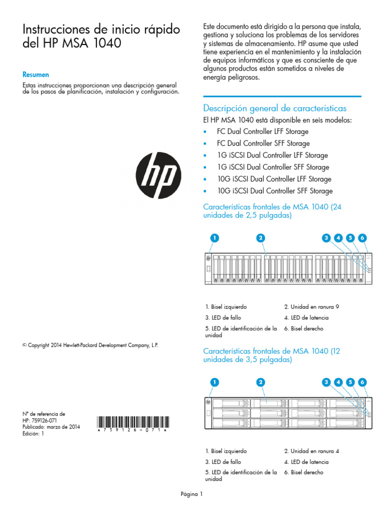 Ms 1040 | PDF | Hardware de la computadora | Servidor (Computación)