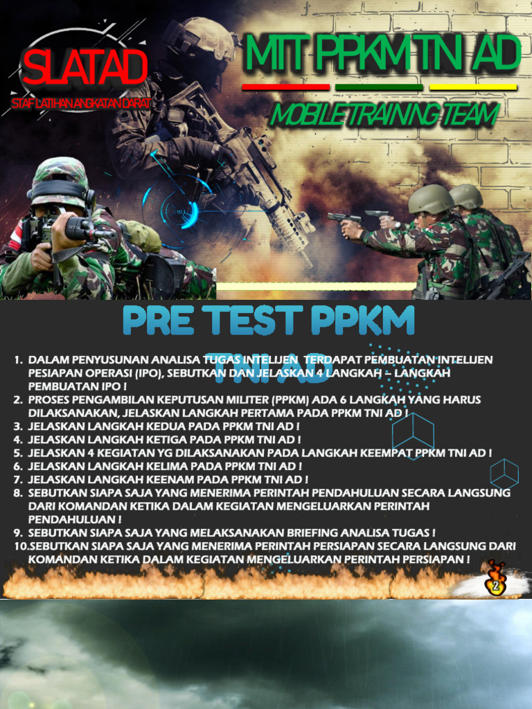 Slide PPKM Tni Ad | PDF