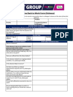 Fit To Work Form | PDF | Medical Diagnosis | Medical Record