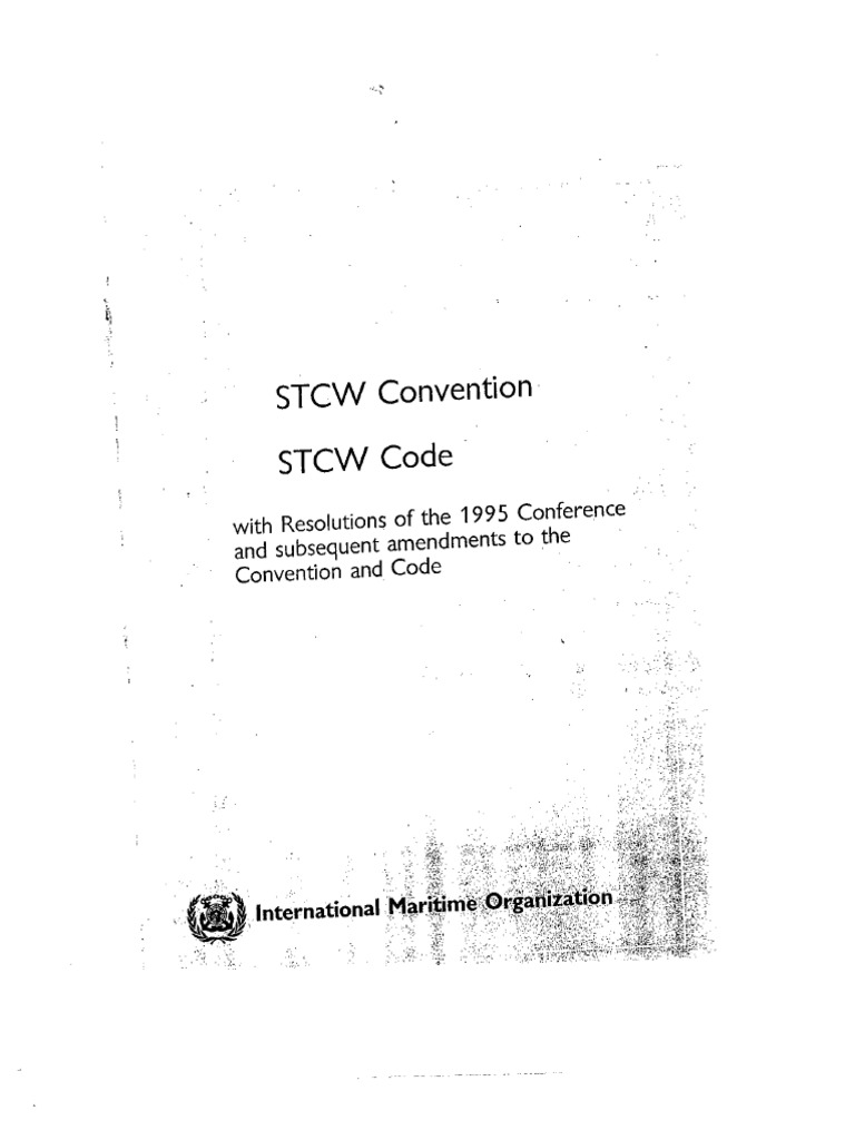 STCW Code 1995 | PDF