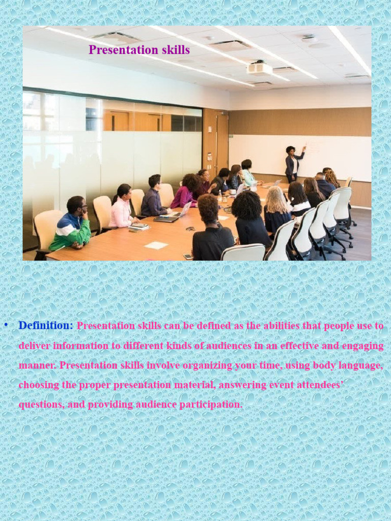 Presentation Skills 1 | PDF | Videotelephony | Data Compression