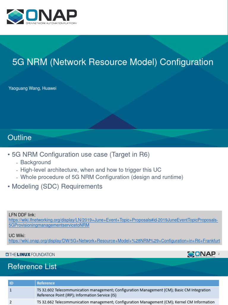 5G Network Resource Model Configuration | PDF