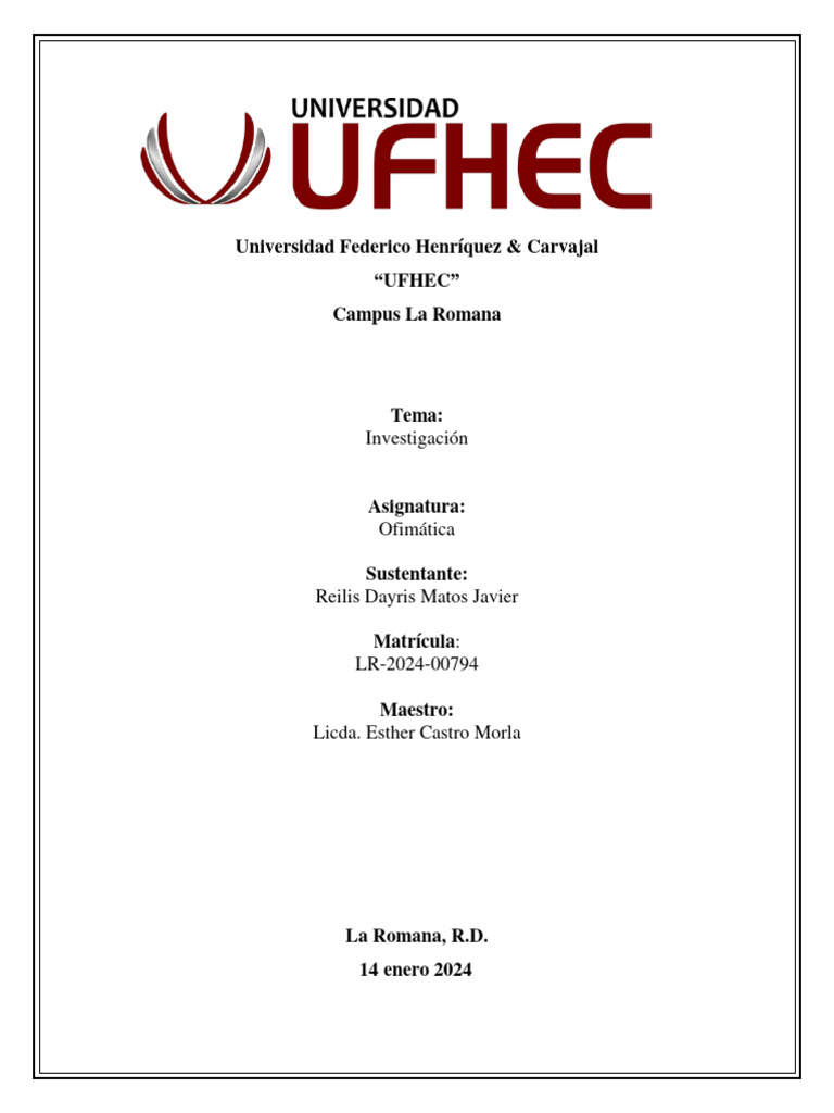 Ofimatica tarea 1 | PDF | Microsoft Office | Informática Ofimatica tarea 1 | PDF | Microsoft Office | Informática