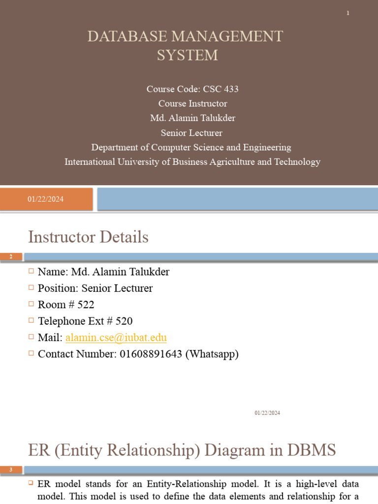 Database Management System - Lecture 2 | PDF | Databases | Systems Science