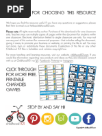 Charades Signal Guide for Players | PDF | Finger | Hand