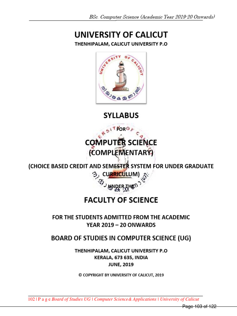 SYLLABUS BSC Mathematics | PDF