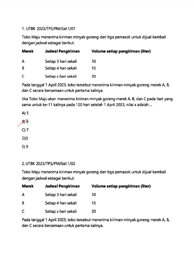 PM SNBT 2023 | PDF