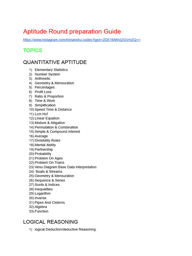 Aptitude Prep for Job Seekers | PDF | Linguistic Morphology | Human ...