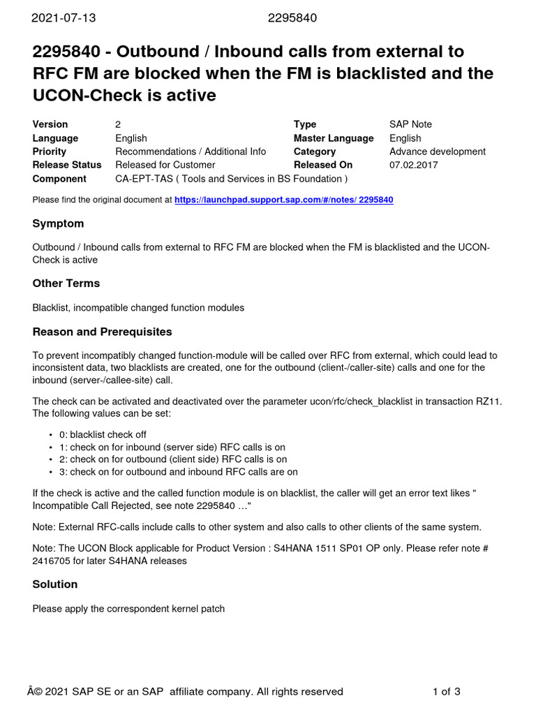 Outbound Inbound Calls From External To | PDF | Computing | Systems Engineering